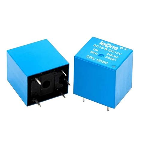 15a Sc15 Leone Pcb Power Relay Miniature Size Blue Finish High Power Contact Load 5 48
