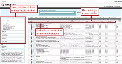 Ulrichsweb Publishing Resources For Faculty And Staff Libguides At