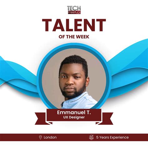 Techmeetups On Linkedin Talentoftheweek Uxuidesigner Techtalent Hiring Londontalent London