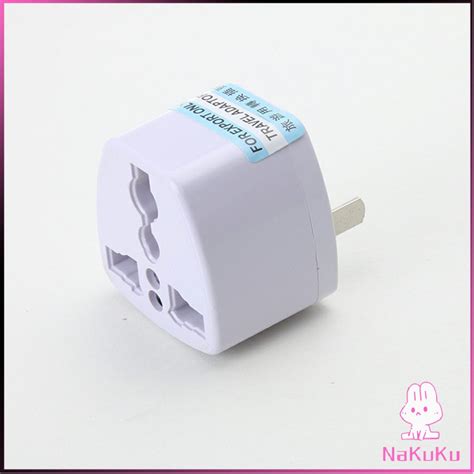 Nkk หัวแปลงปลั๊กไฟ ตัวแปลง 3 ขา เป็น 2 ขาแบน อะแดปเตอร์เดินทาง Plug