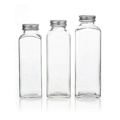 High Square Glass Milk Bottle Sgsbottle
