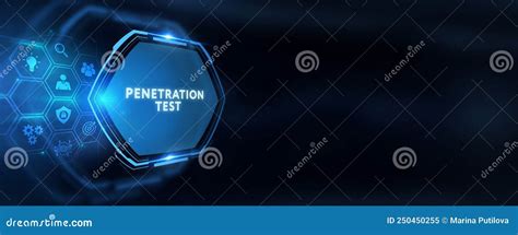 Cyber Security Data Protection Business Technology Privacy Concept Penetration Test Stock