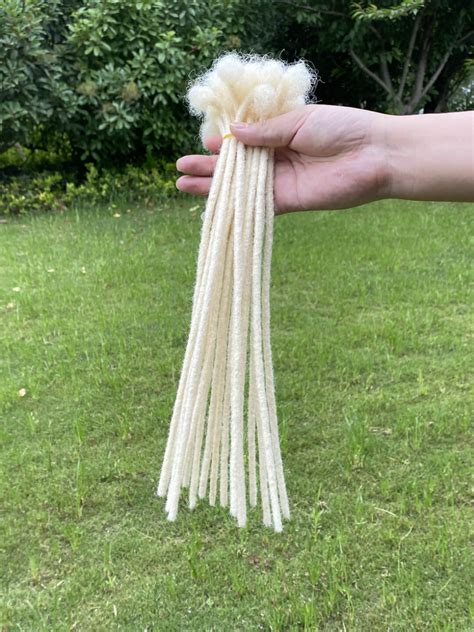 Handmade Blonde Dreadlock Extensions Human Hair