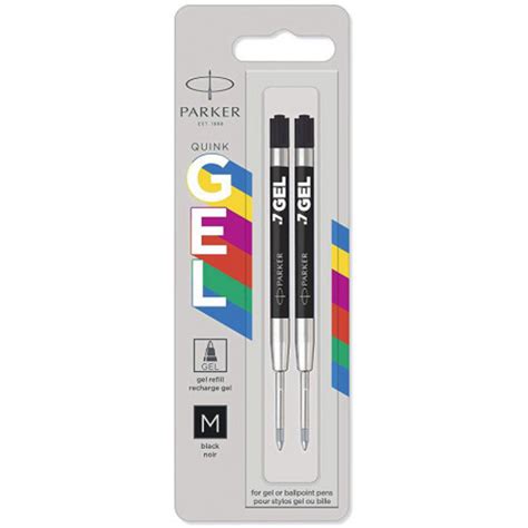Стержни Parker шариковые GEL черные М блистер 2шт 10 362BK2 – фото ...