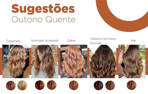 As cores de cabelo de cada cartela de coloração pessoal Artofit