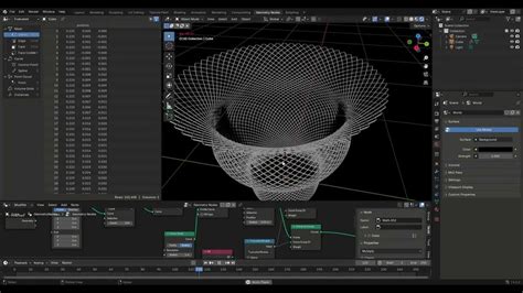 Blender Geometry Nodes プロシージャルな網目構造のモデリング／ Procedural Meshwork
