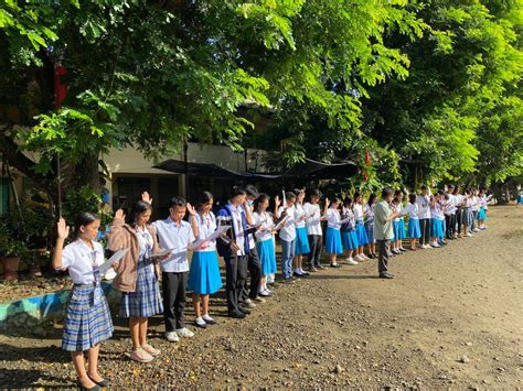 The Oath Taking Ceremony Of The Newly Elected Sslg Officers Alongside