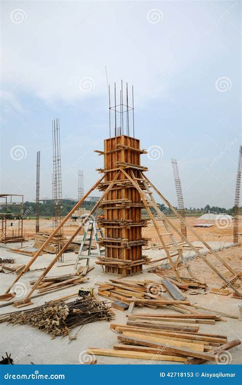 Column Formwork Stock Image 42718153
