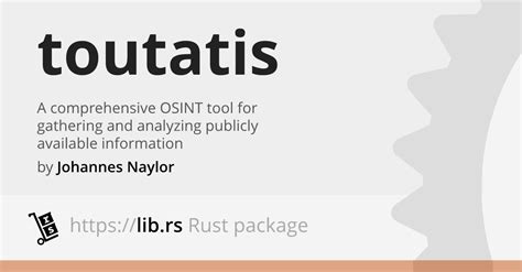 Toutatis — command-line utility in Rust // Lib.rs