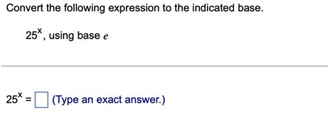 solved convert the following expression to the indicated