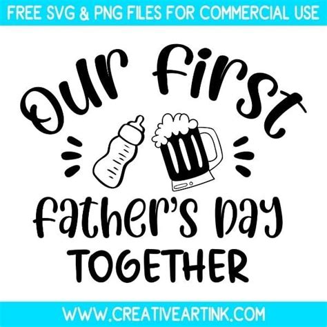 Our First Father S Day SVG Free SVG Creativeartink