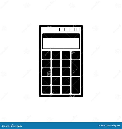 Isolated Calculator Device Design Stock Vector Illustration Of Calculate Digital 82291587