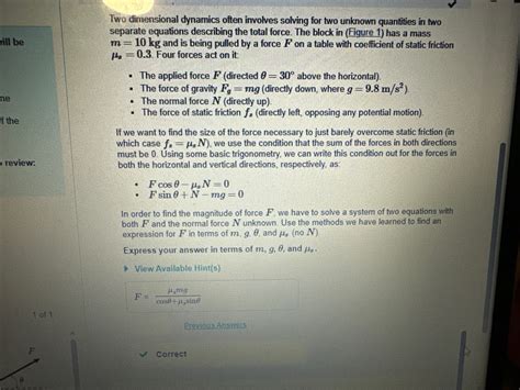 Answered Two Dimensional Dynamics Often Involves Bartleby