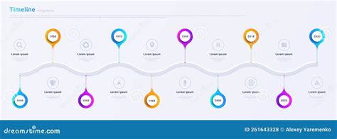 Timeline Infographic Template Stock Vector Illustration Of Diagram