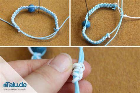 Makramee Anleitung für ein Armband Makrameeknoten lernen Makramee