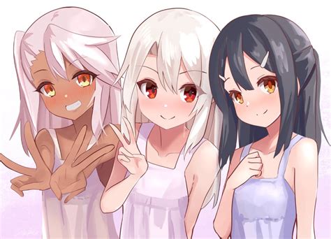 Illyasviel Von Einzbern Chloe Von Einzbern And Miyu Edelfelt Fate