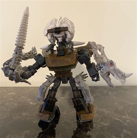 My Sparkless Bot And Ractonite Combination Front And Back R Transformers