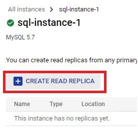 Create Cloud SQL Read Replicas Prwatech