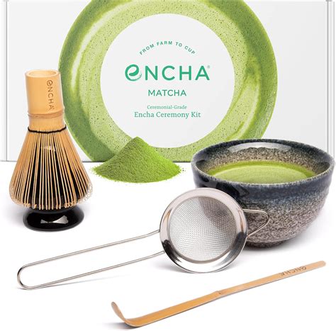 Encha Kit De Ceremonia De Té Matcha Kit De Batidor De Matcha Orgánico