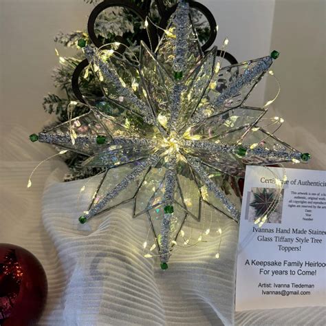 Glass Tree Topper Etsy
