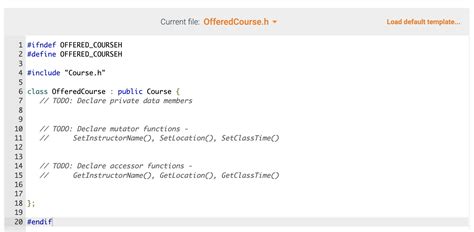 Solved Lab Course Information Derived Classes Given Chegg
