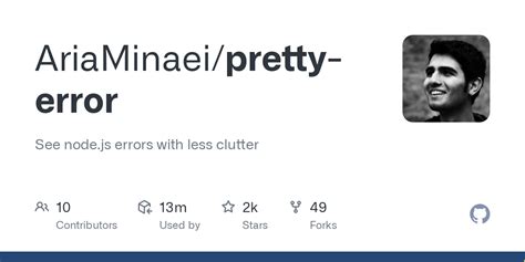 Github Ariaminaei Pretty Error See Node Js Errors With Less Clutter