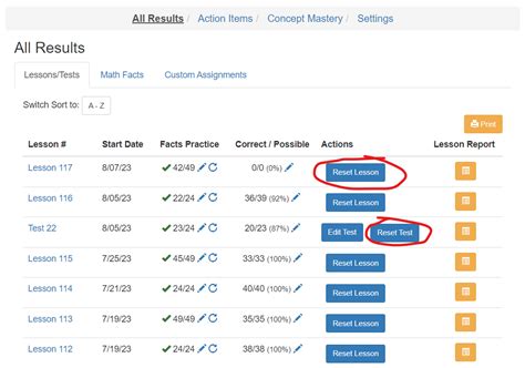 Can I Reset A Saxon Math Lesson Or Test For My Student My Math Assistant Can I Reset A Saxon Math Lesson Or Test For My Student My Math Assistant