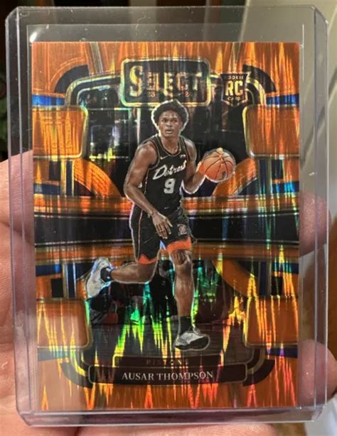 2023 24 Panini Select Concourse Orange Flash 95 Ausar Thompson 95 Eur