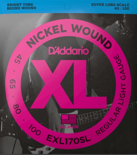 45 100 Regular Light Super Long Scale Xl Nickel Bass Strings Bass Strings Only