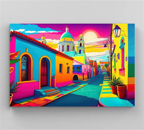 Mexican Art Mexico Painting Mexican Artwork Mexican Wall Etsy