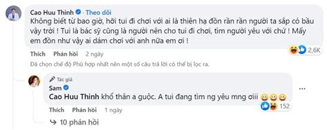 Bác Sĩ Cao Hữu Thịnh Lên Tiếng đáp Trả Khi Bị Nói Chơi Với Ai Là Người