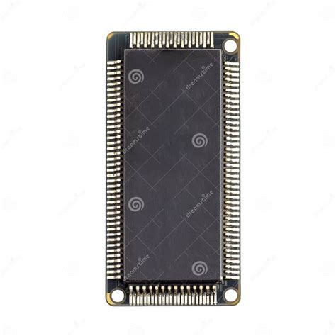 Electronic Circuit Board With Microchip Showing Connectivity Stock Illustration Illustration