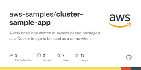 Github Aws Samplescluster Sample App A Very Basic App Written In