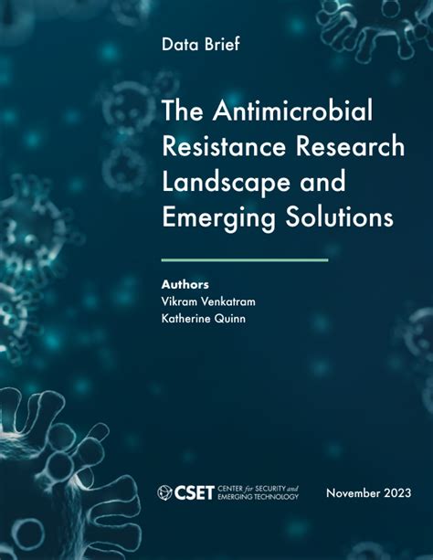The Antimicrobial Resistance Research Landscape And Emerging Solutions Center For Security And
