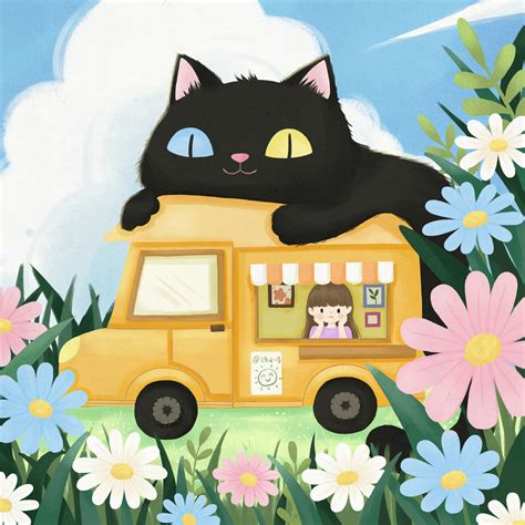 大猫风格插画设计作品 设计人才灵活用工 设计dna