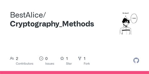Github Bestalice Cryptography Methods