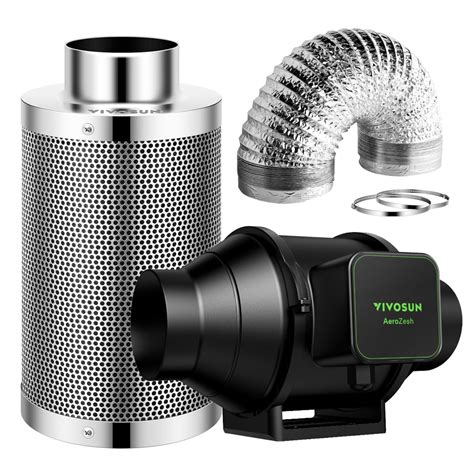 Vivosun Smart Grow System Aerozesh Smart Inline Duct Fan Kit With