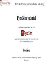 PyroSim Tutorial For Fire Dynamics Simulation Course Hero