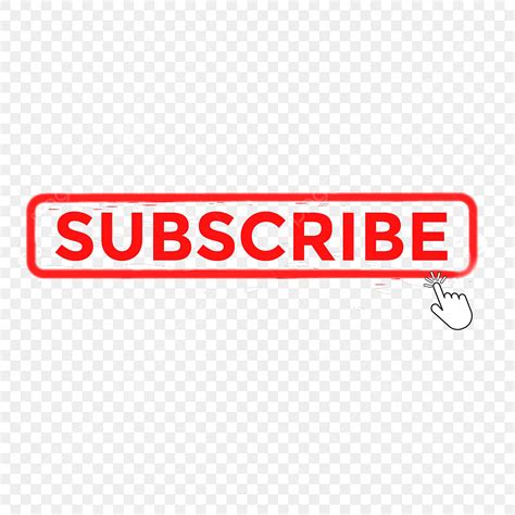 Youtube 訂閱按鈕剪貼畫 訂閱按鈕 帶有手勢的訂閱按鈕 手勢向量圖案素材免費下載，png，eps和ai素材下載 Pngtree