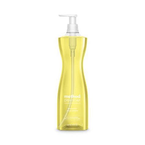 Method Dish Soap Pump Lemon Mint Scent 18 Oz Pump Bottle 6ct