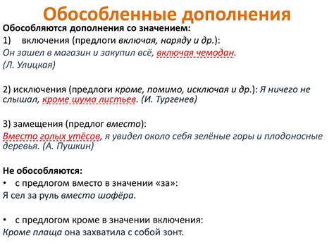 Обособленные члены предложения Online Presentation