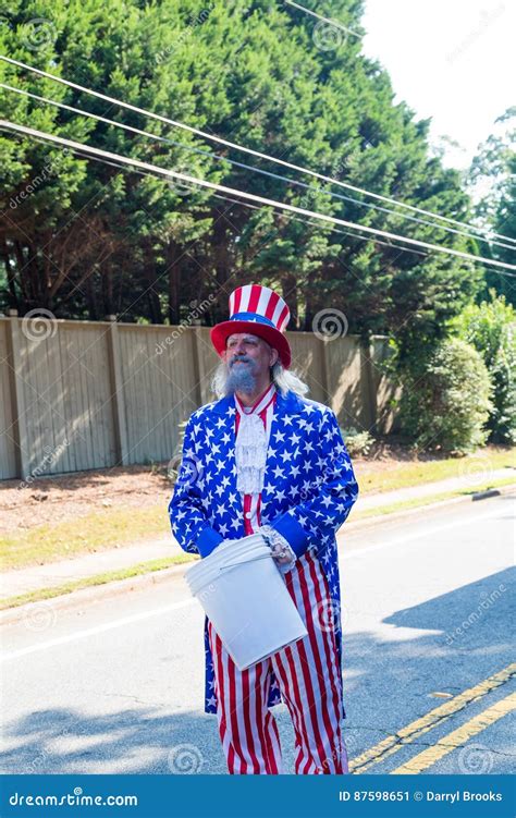 Uncle Sam In Fourth Of July Parade Editorial Photo Image Of Fourth