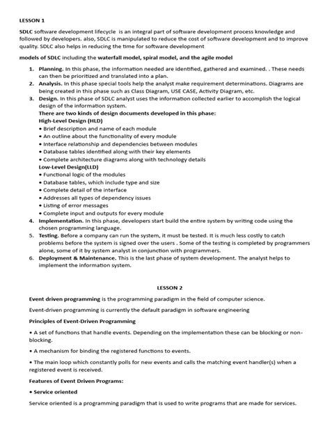 Event Driven Midterm Reviewer Pdf Graphical User Interfaces Parameter Computer Programming