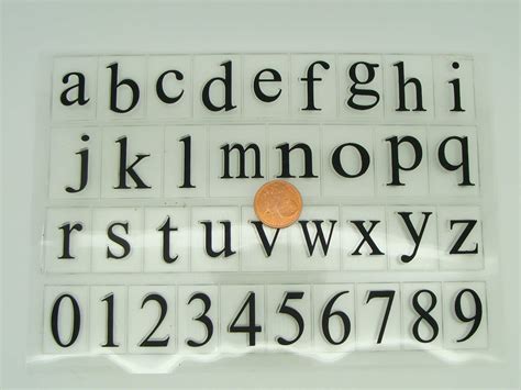 36 Tampons Silicone Alphabet Lettres Minuscules Et Chiffres