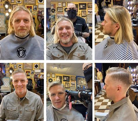 Blondie Gets Clipped Beard Haircut Baseball Cards Couple Photos