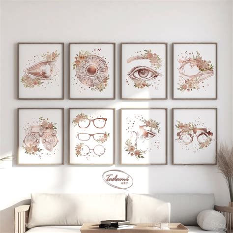 Optometry Wall Art Eye Anatomy Poster Ophthalmology Print Optician