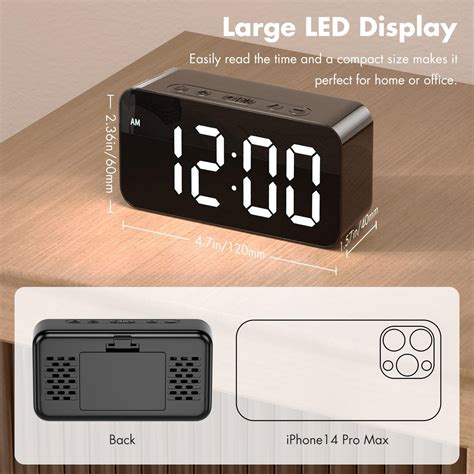 Reloj Despertador Digital Para Dormitorios Reloj Despertador Fuerte