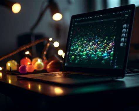 Una Computadora Portátil Abierta Y Encendida Foto Premium