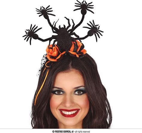 Fiestas Guirca Tiara Spinnen En Bloemen Zwart Bol