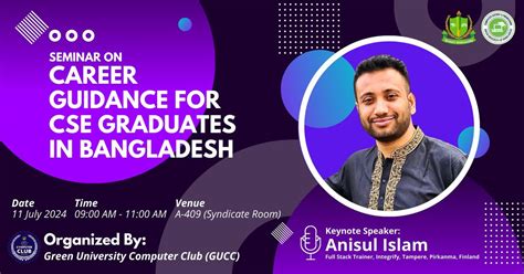 Career Guidance For Cse Graduates In Bangladesh Green University Of
